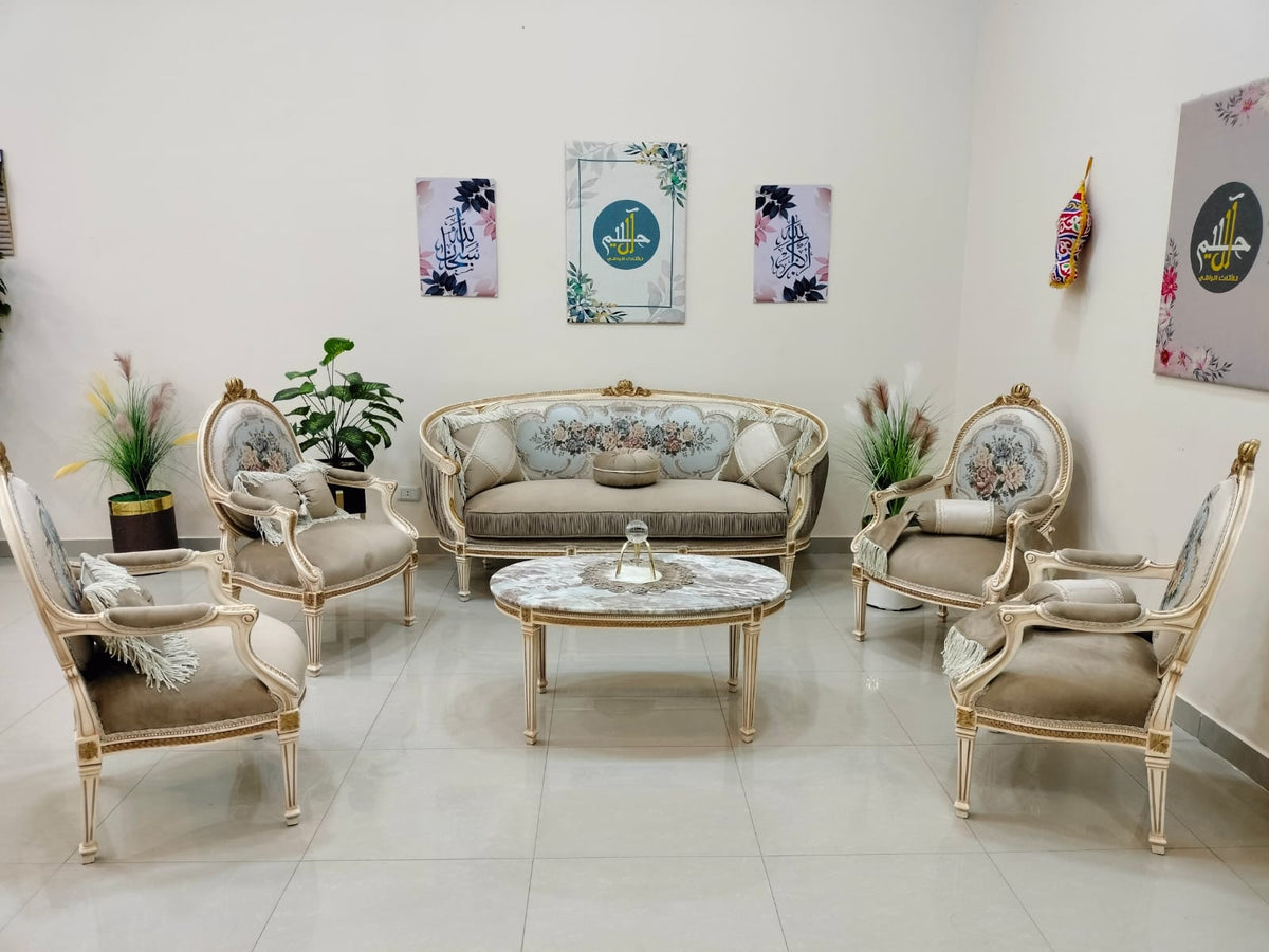 "CROWN" Living Room Set — SPHINX FURNITURE| Handmade& Solid Wood ...