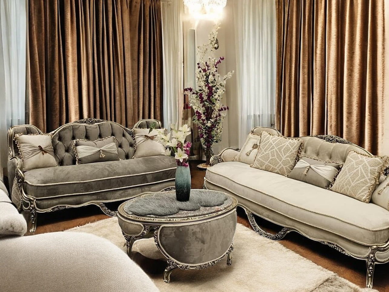 Living Room Sets — SPHINX FURNITURE| Handmade& Solid Wood Luxurious ...